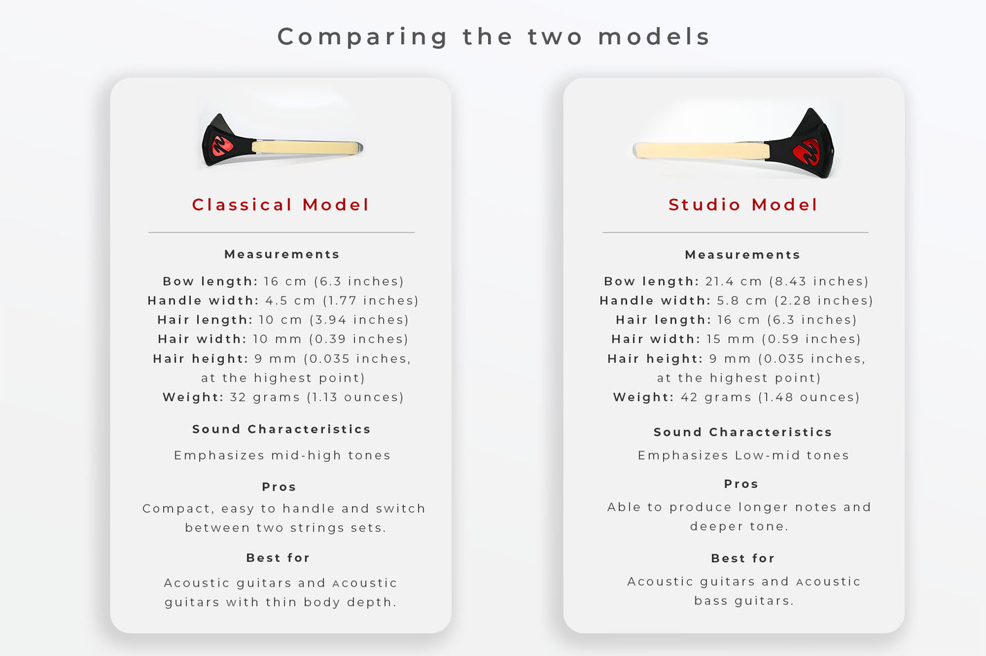 Pickaso Guitar Bow - Classical Model